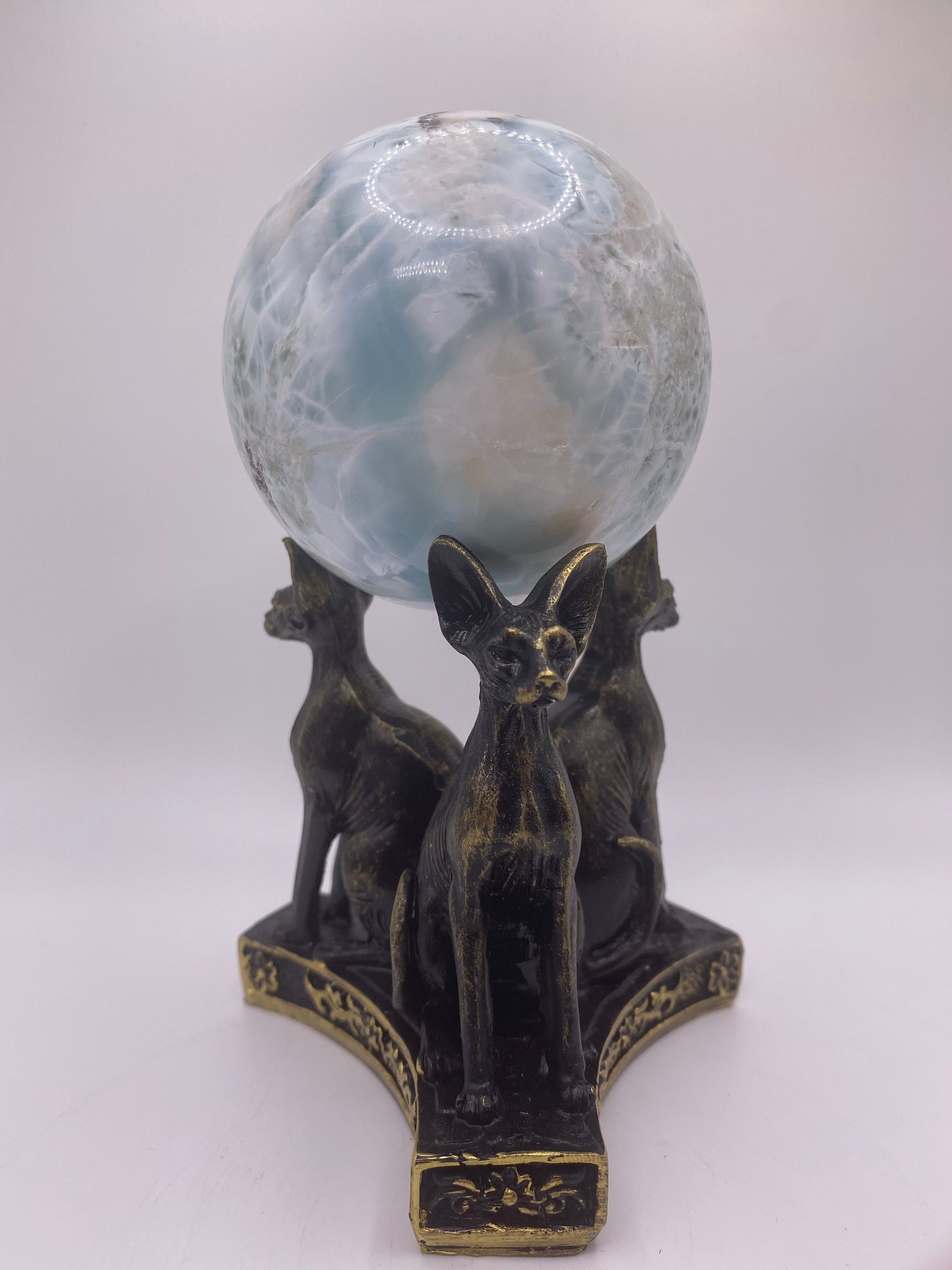 Triple Sphinx Cat Sphere Display | Pathmaven